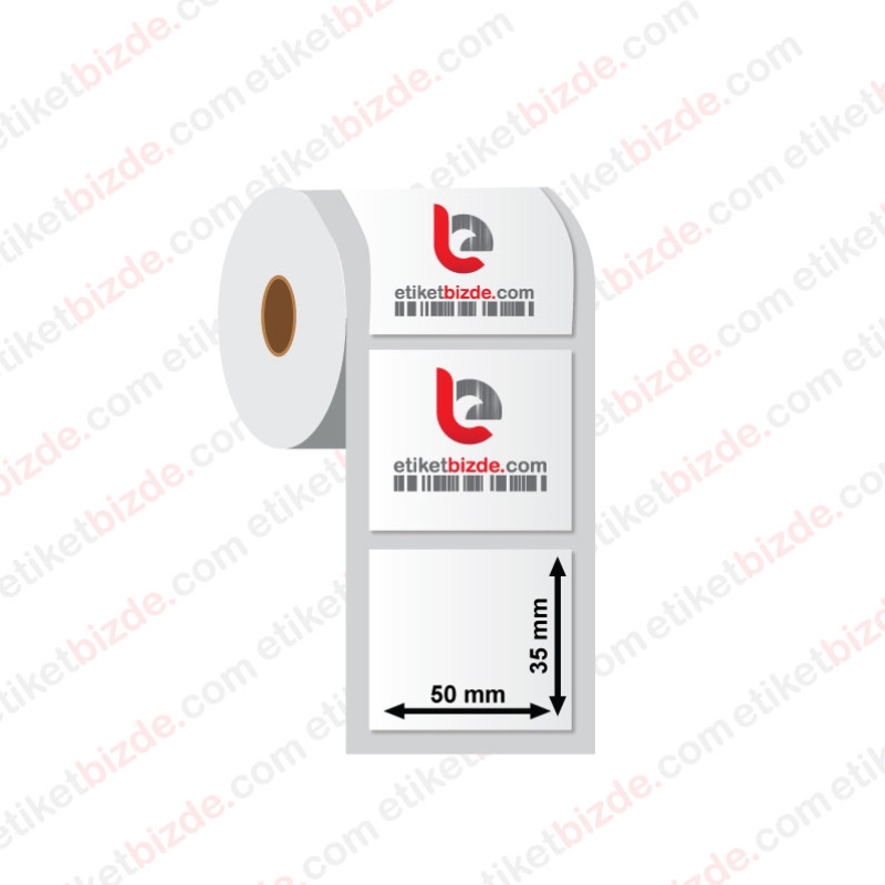 50mm x 35mm PP Şeffaf Etiket (Sticker) - 21.18 € + KDV